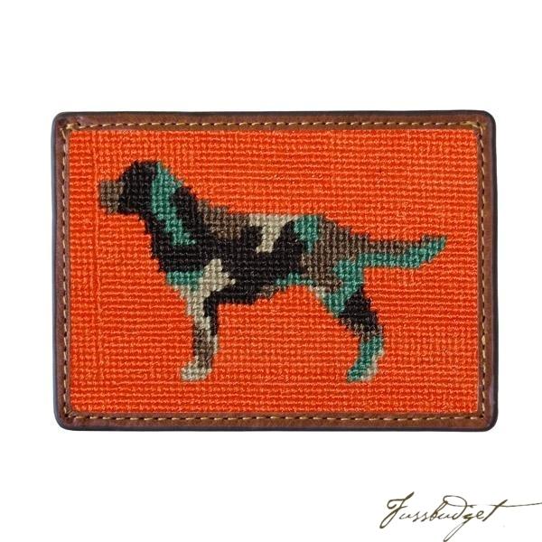 Camo Retriever Needlepoint Card Wallet – Fussbudget.com